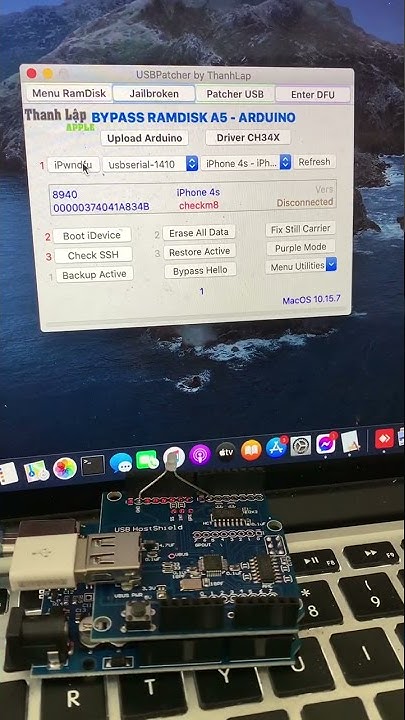 Upload Arduino & iPwndfu to bypass A5: iPad mini1, iPad 2, iPad 3, iPad ...