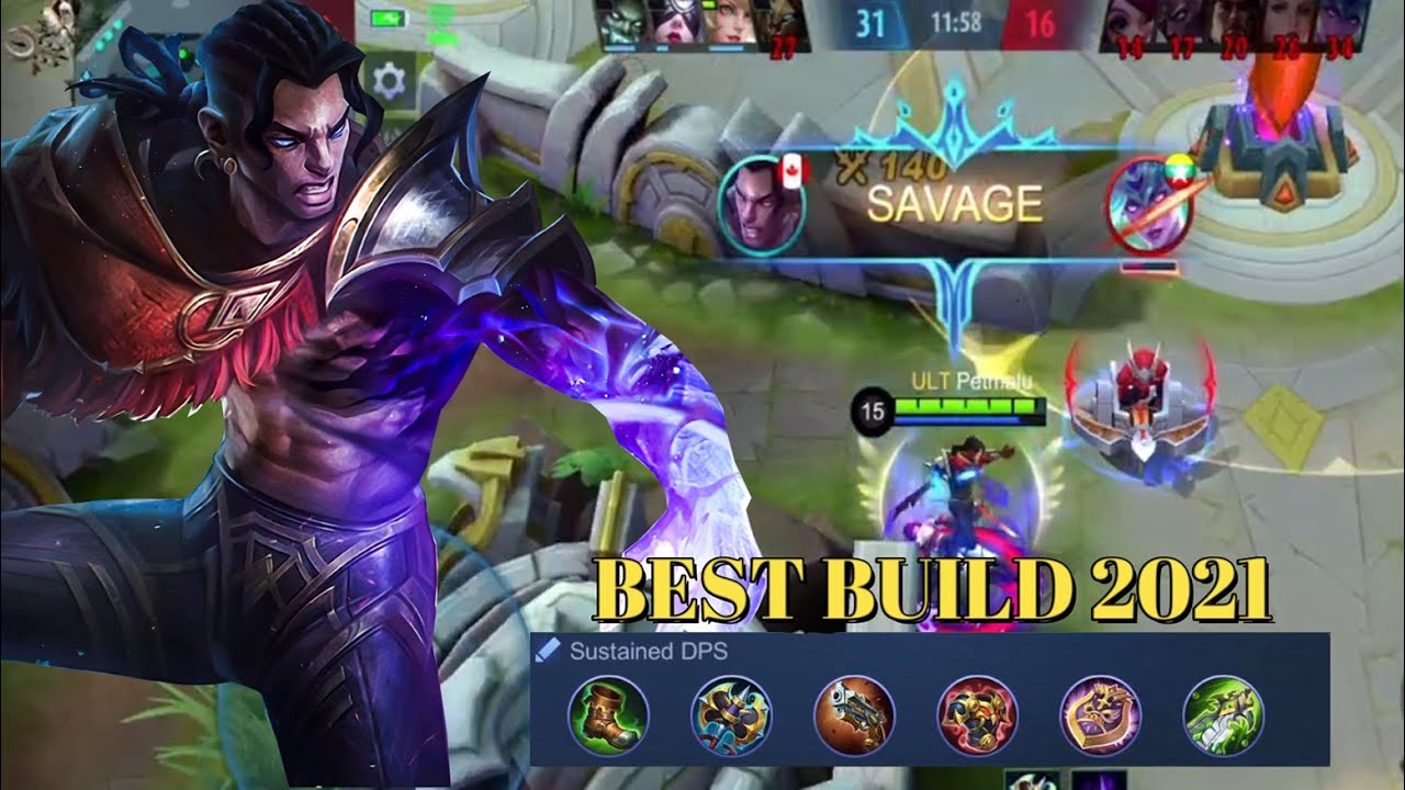 BRODY TANK BUILD GAMEPLAY + SAVAGE | P4knu Plays | MOBILE LEGENDS BANG ...