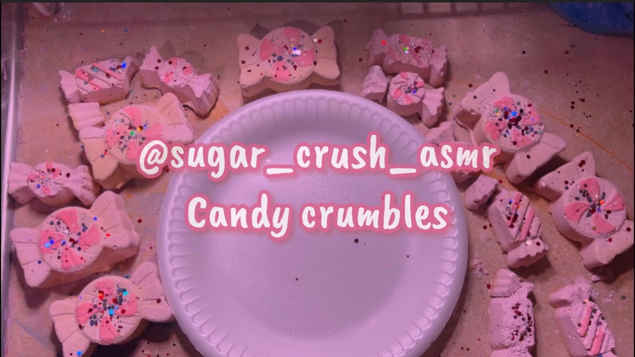 CANDY CRUMBLES | SCHOOL CHALK CRUNCHY | SWEET ASMR - YouTube