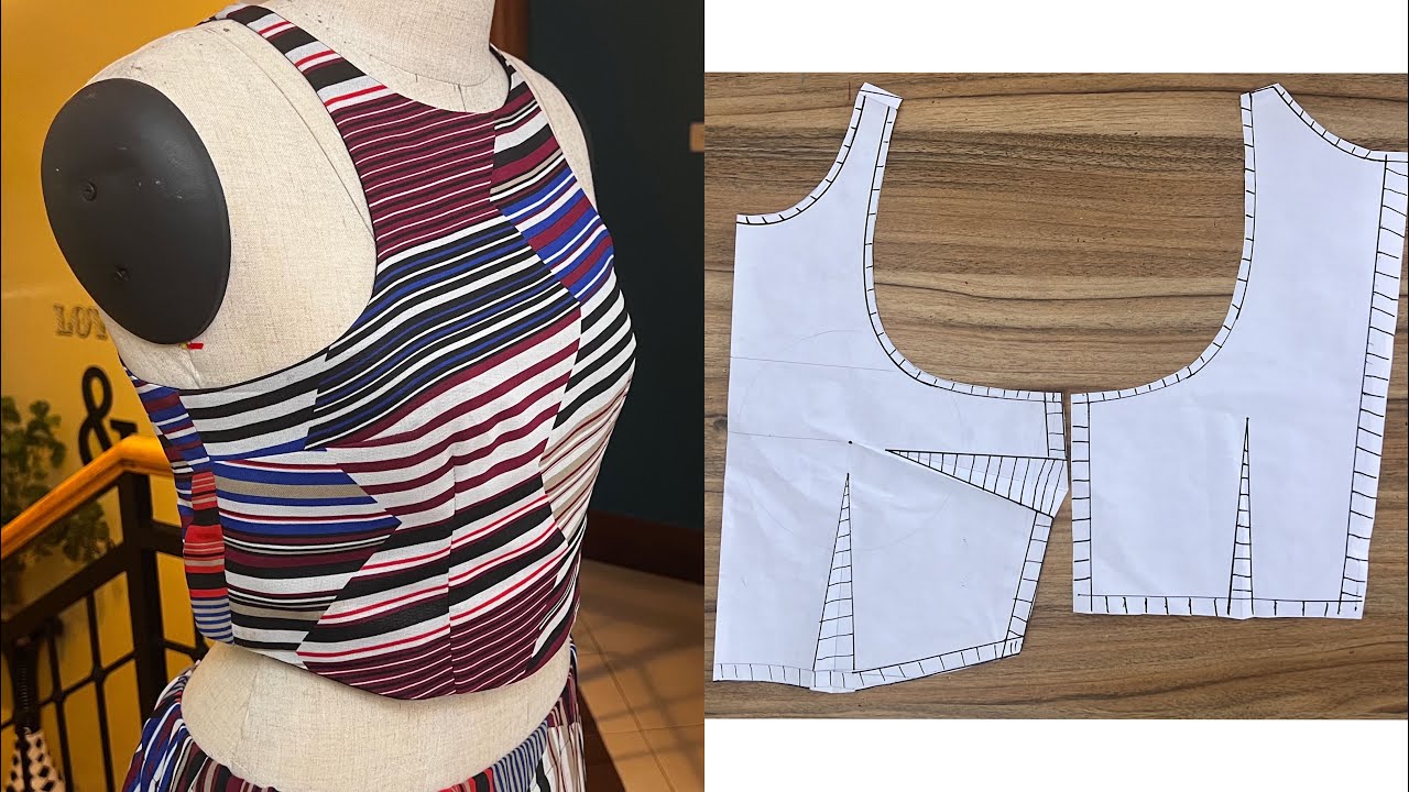 How to make a simple sleeveless Crop top | Replicating an old crop top ...