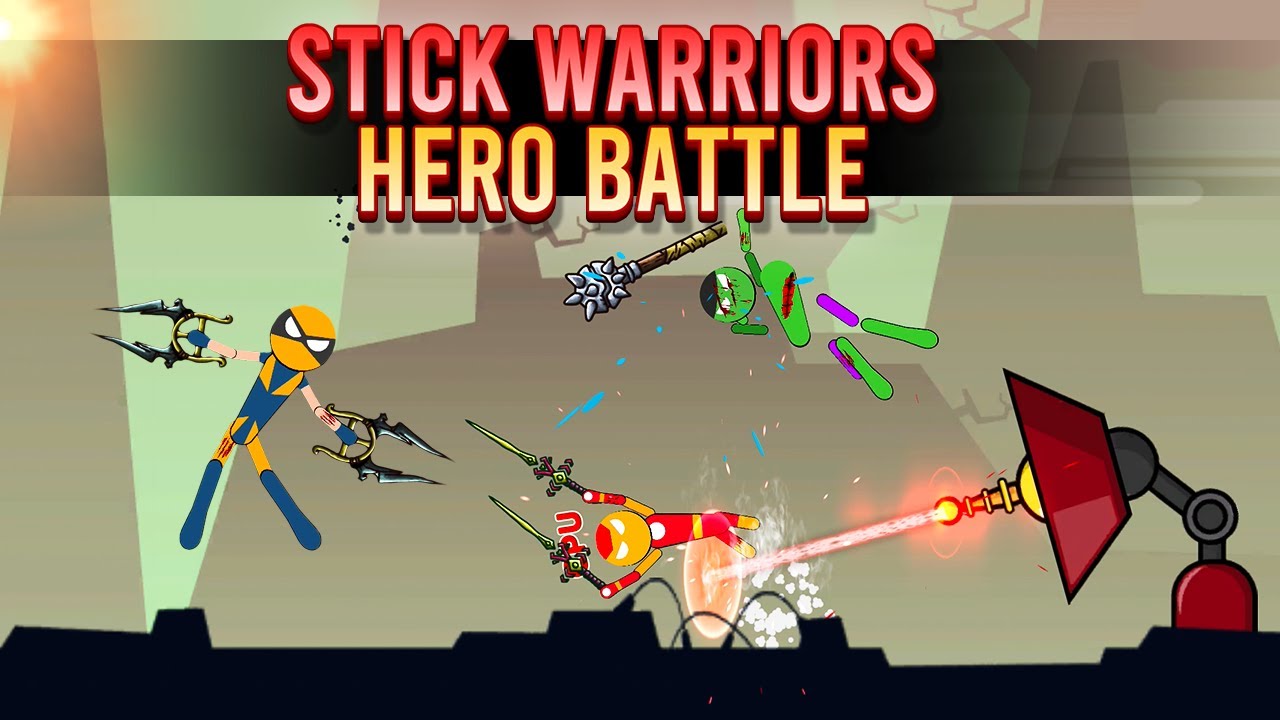 Stick Warrior Hero Battle - [ 2 PLAYER STICKMAN DUEL ] - YouTube