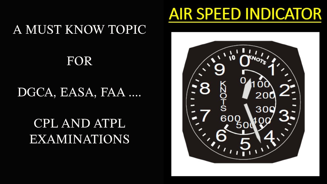 WORKING PRINCIPLE OF AIR SPEED INDICATOR (ASI) - YouTube