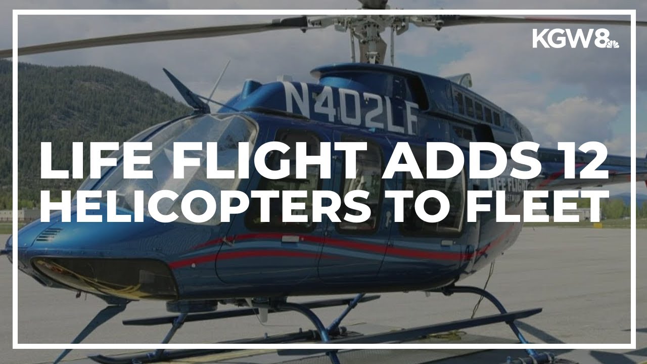 Life Flight adds a dozen helicopters to fleet in PNW - YouTube