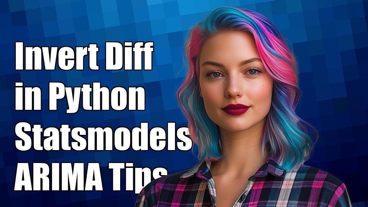 How to Invert Differencing in Python Statsmodels ARIMA Forecasts Explained - YouTube