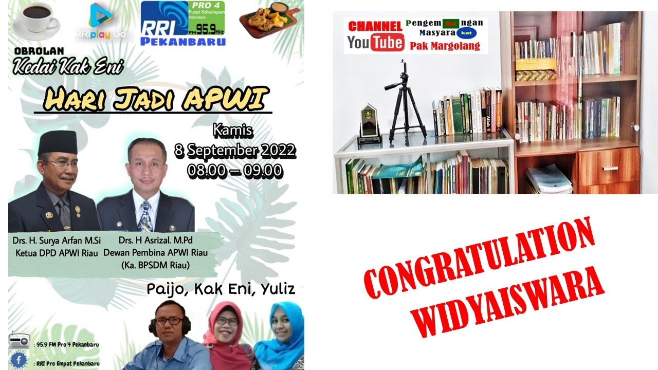 Menyimak Talkshow APWI DPD Riau 2022 - YouTube