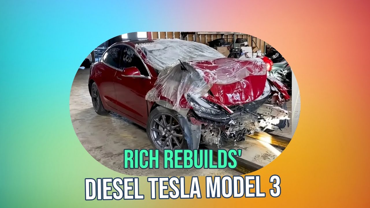Diesel-Powered Tesla Model 3: Rich Rebuilds' Jaw-Dropping EV Hack ...