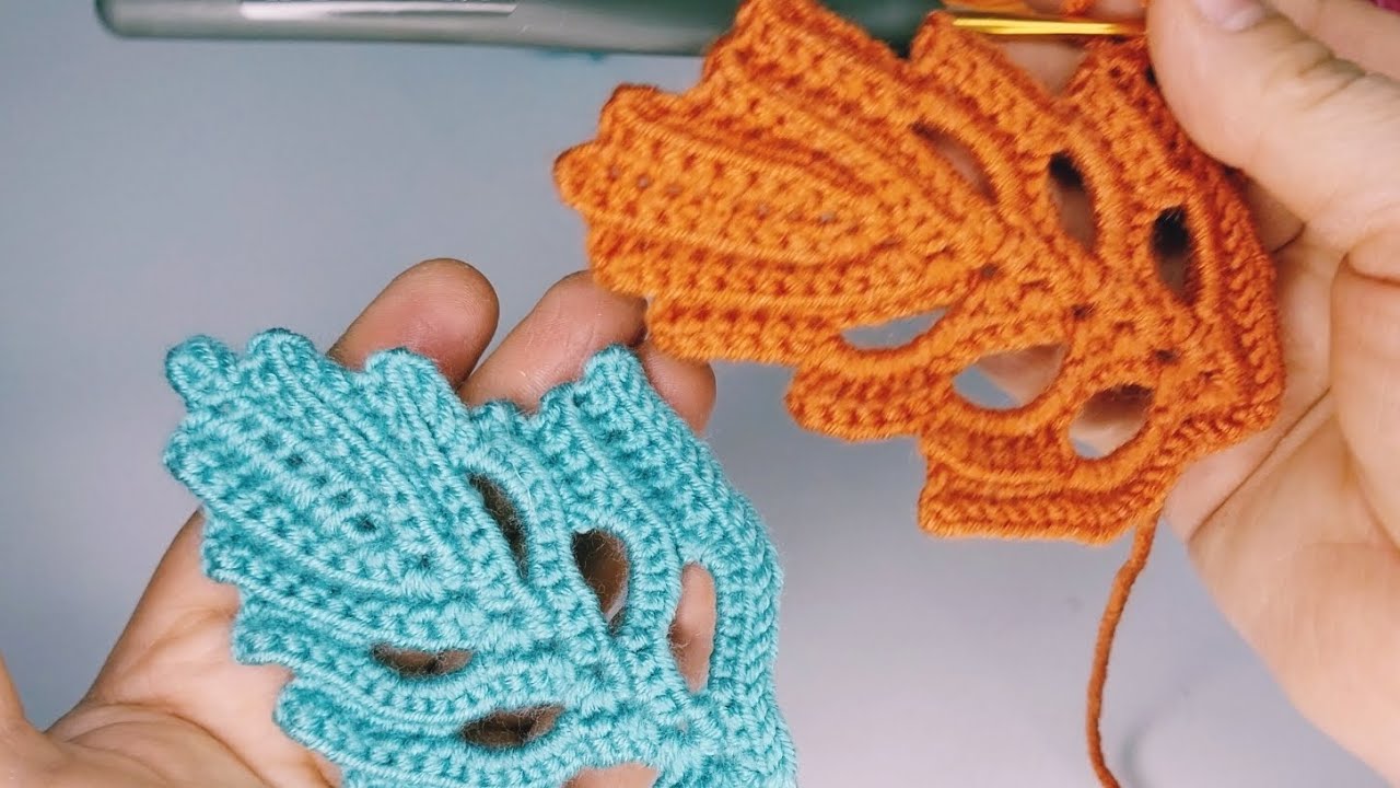 How To Crochet Leaf Design For Beginners And New Tutorial Design From 🍁 ...
