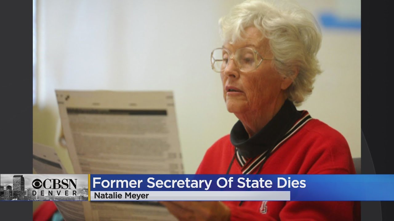 Natalie Meyer, Longest-Serving Colorado Secretary Of State, Passes Away ...