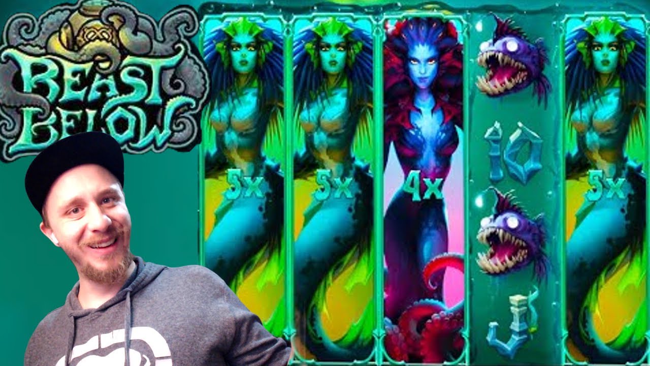 Mega Win On The Beast Below Slot Machine!!! Hacksaw Gaming Bonus Buy ...
