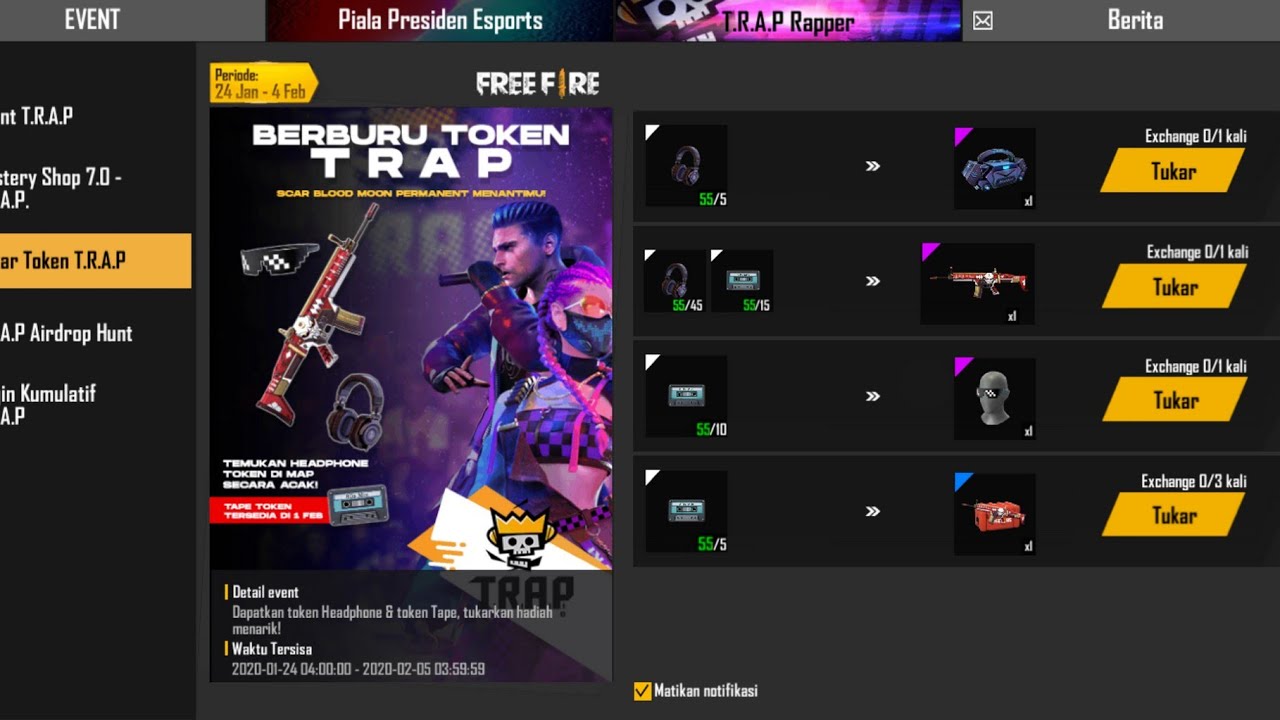 Cara Mendapatkan Token Audio Tape! -Garena Free Fire - YouTube