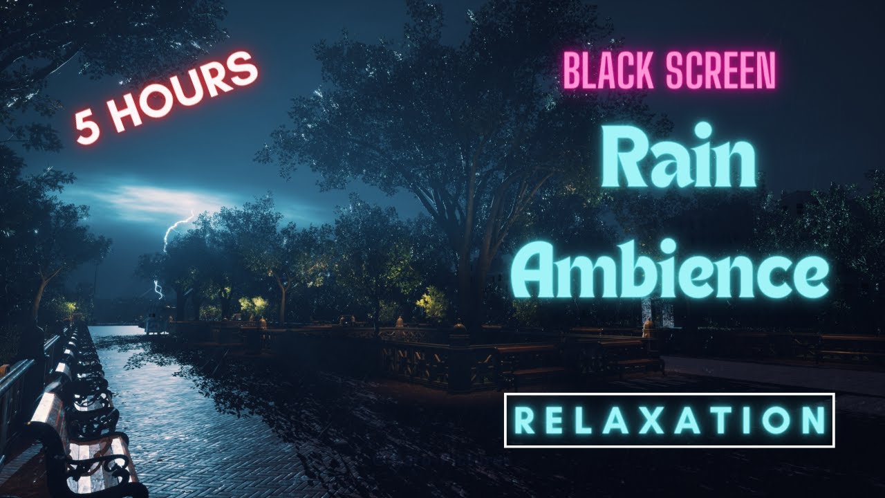 fall asleep-calming Rain Pattering - 5 Hours of Tranquil Ambiance ...