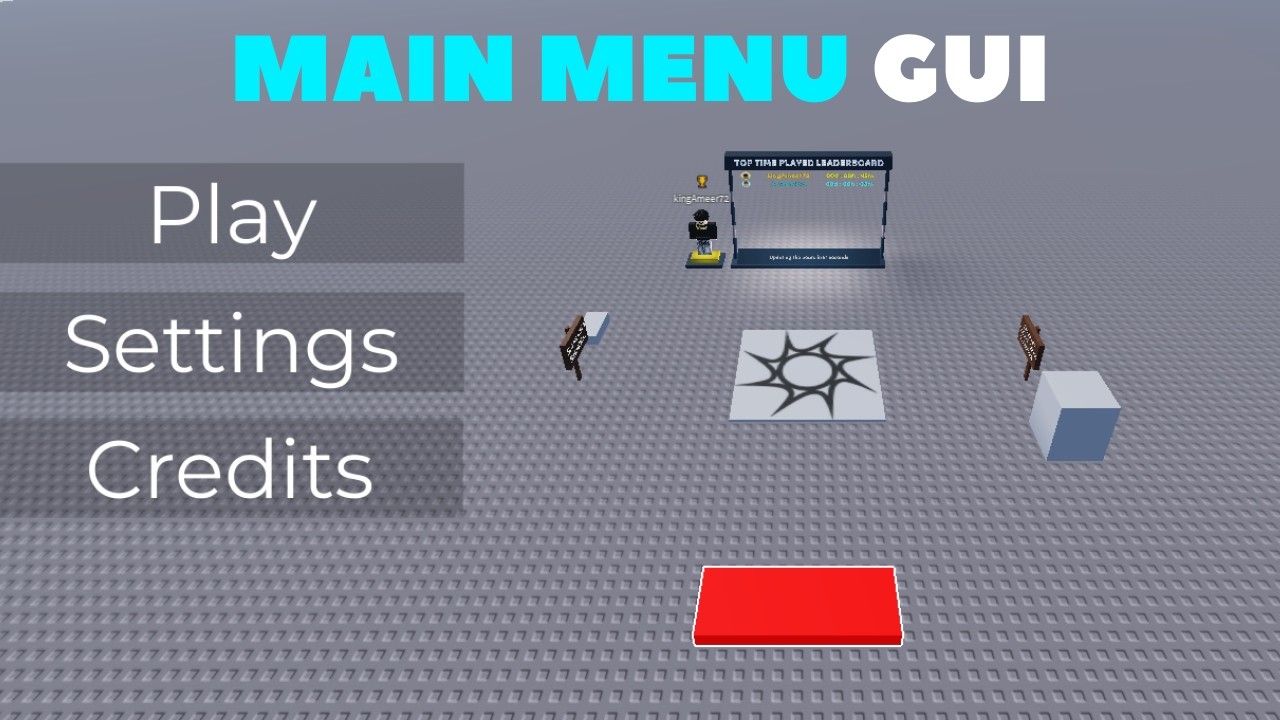 How to Make a Main Menu Gui in Roblox Studio - YouTube