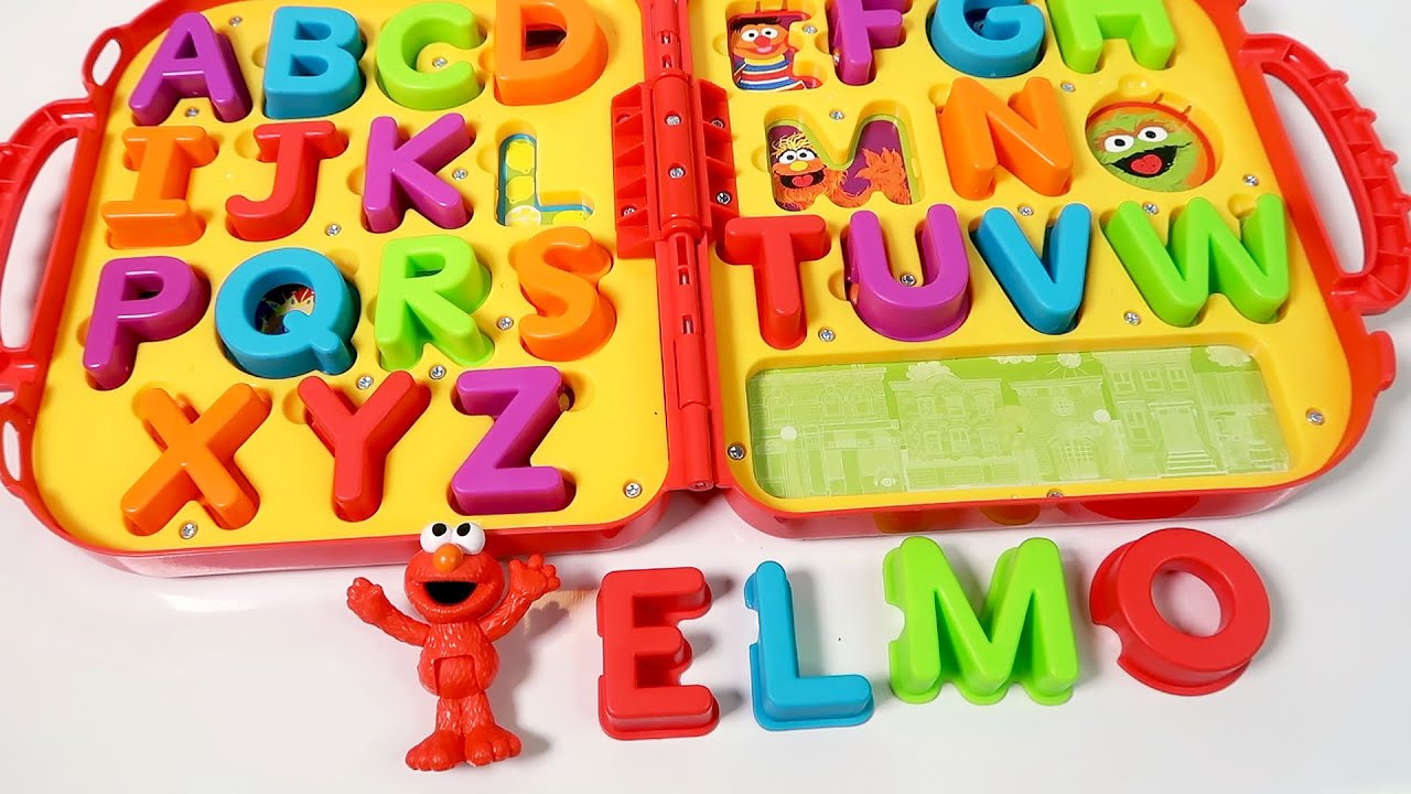 Learn to Spell with Elmo and Sesame Street Friends Alphabet Letter Set ...