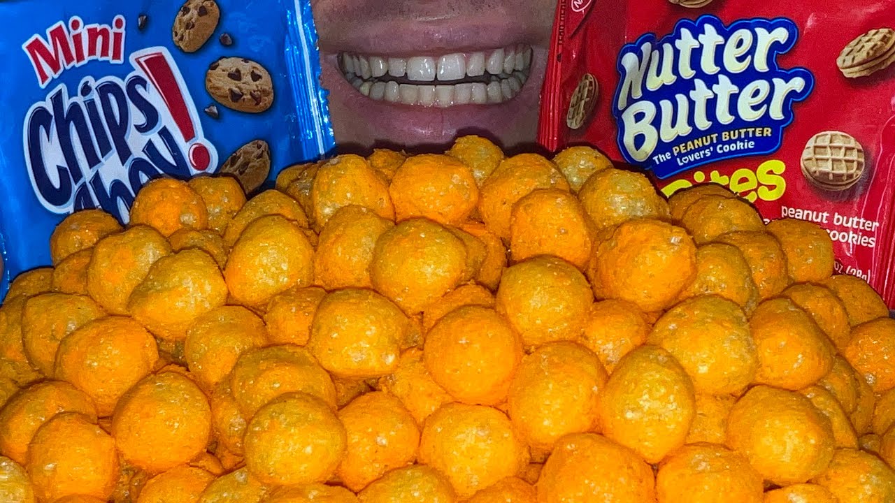 🧀 CHEETO PUFF BALLS 🍺 먹방 asmr mukbang - YouTube
