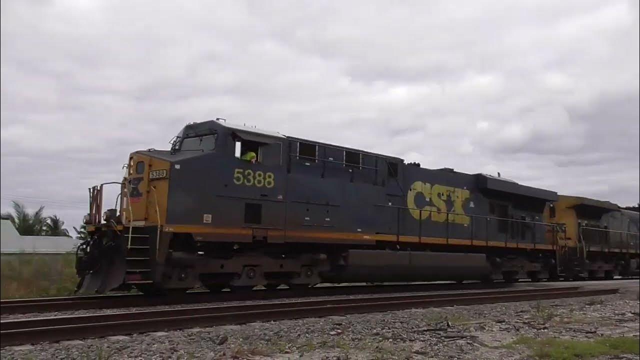 CSX DOUBLE WHAMMY With YN2 Plus Amtrak & Tri-Rail At Boynton Beach 11-17-24 - YouTube