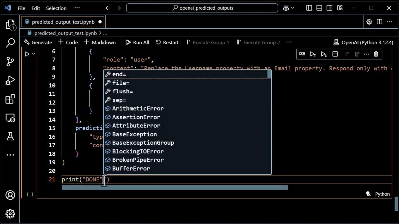 Daily Cool: OpenAI Predicted Output - YouTube