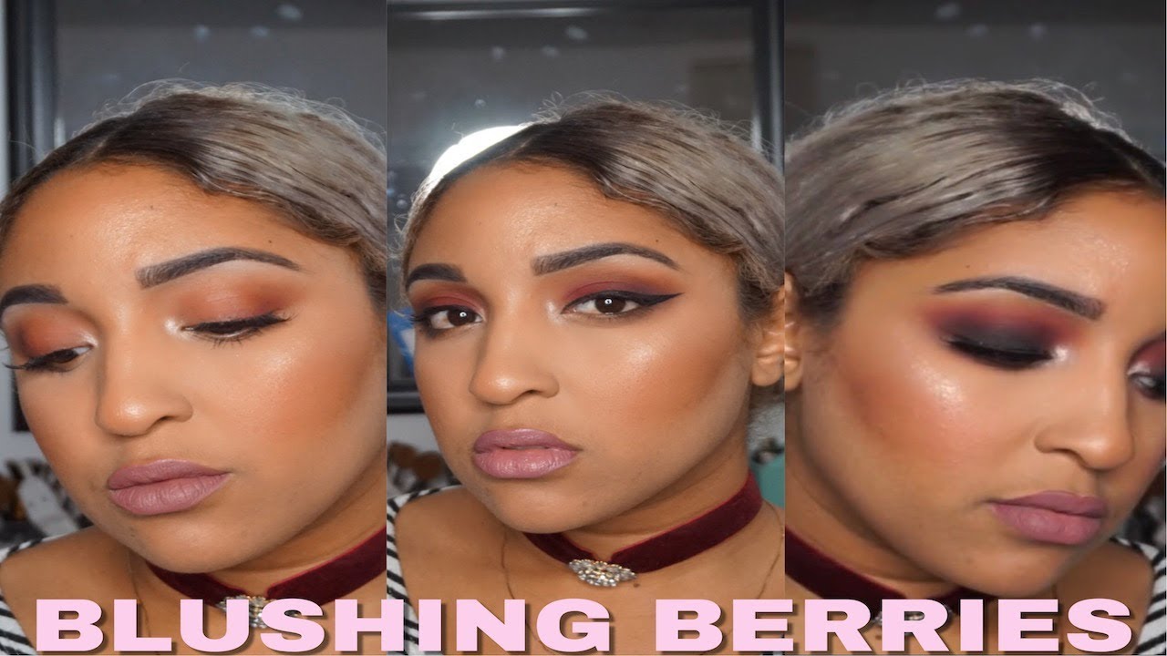Dose of colors blushing berries | 3 looks 1 palette | Valentines day ...