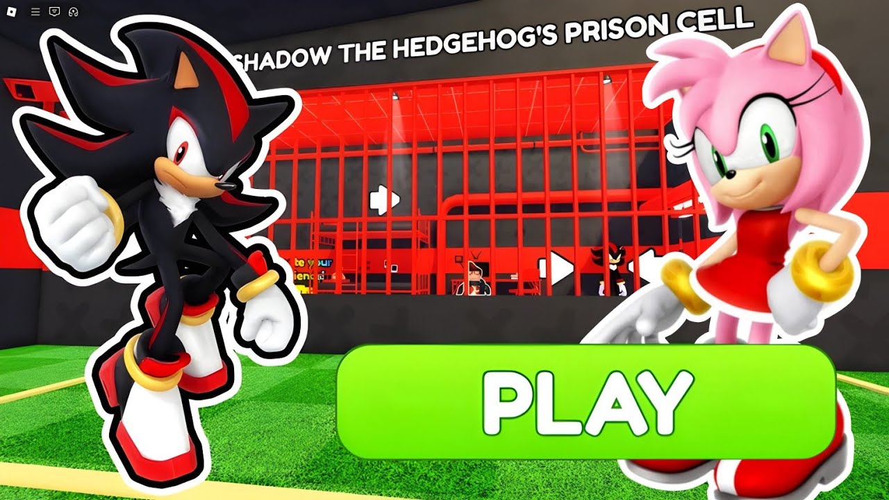 SHADOW THE HEDGEHOG'S PRISON RUN! (OBBY!) Escape with Amy Rose | Goat ...