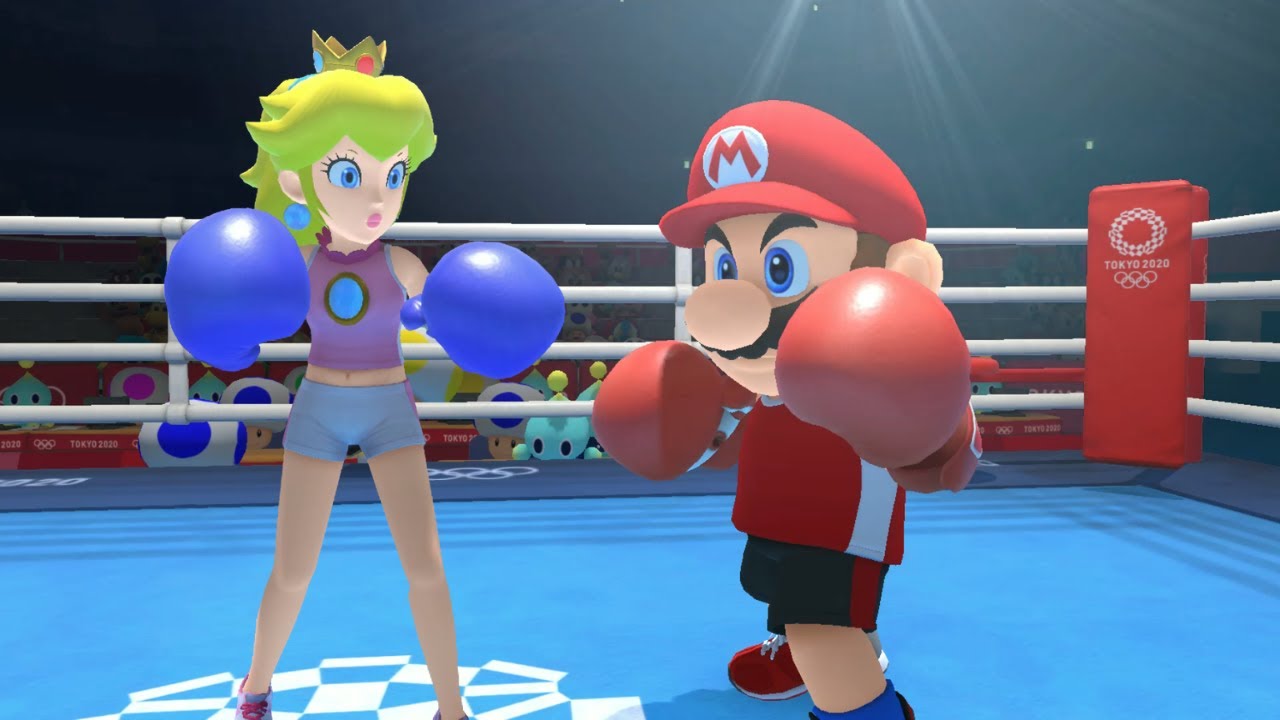 Mario & Sonic At The Olympic Games Tokyo 2020 Boxing ( Hard ) Peach VS ...