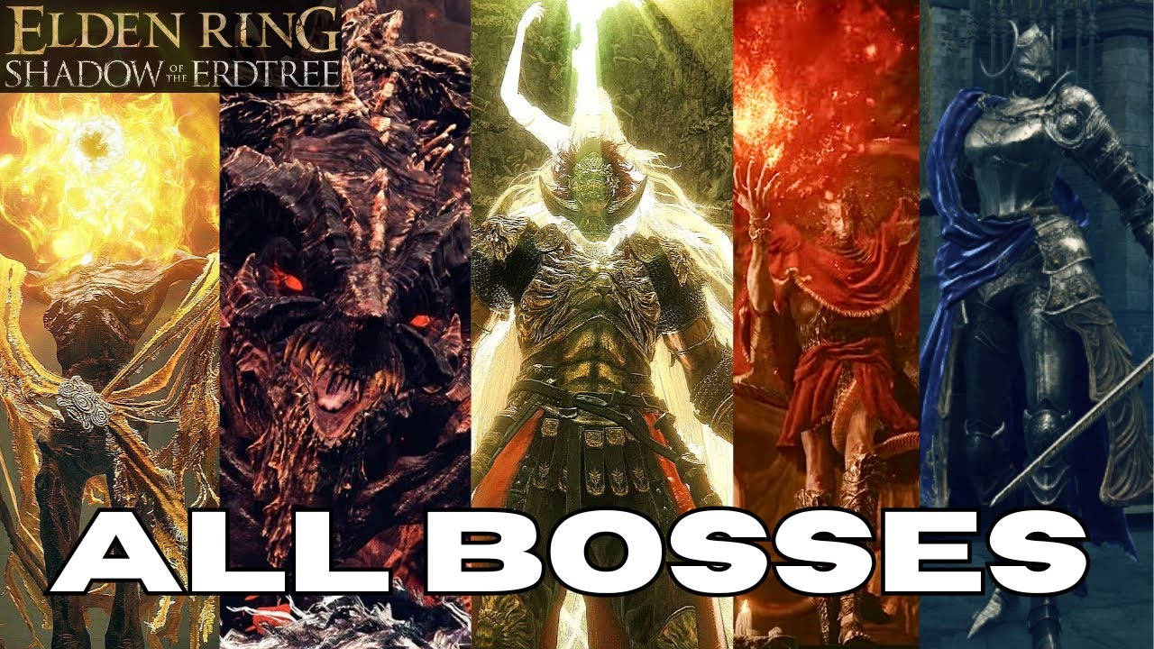 Elden Ring DLC All Bosses (including Cutscenes & Ending) | Shadow of ...