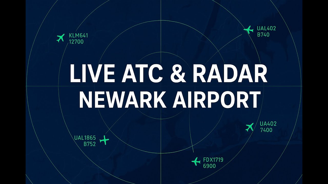 🔴 Live Newark International Airport (KEWR) Radar Spotting– Real-Time ...