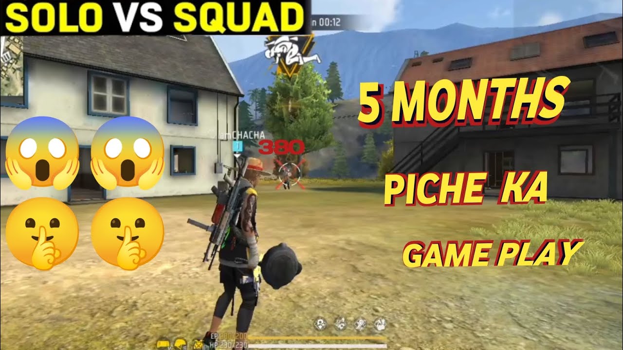 5 MONTHS PICHE KA GAME PLAY 😱 | solo VS squad | total gaming | Badge 99 ...