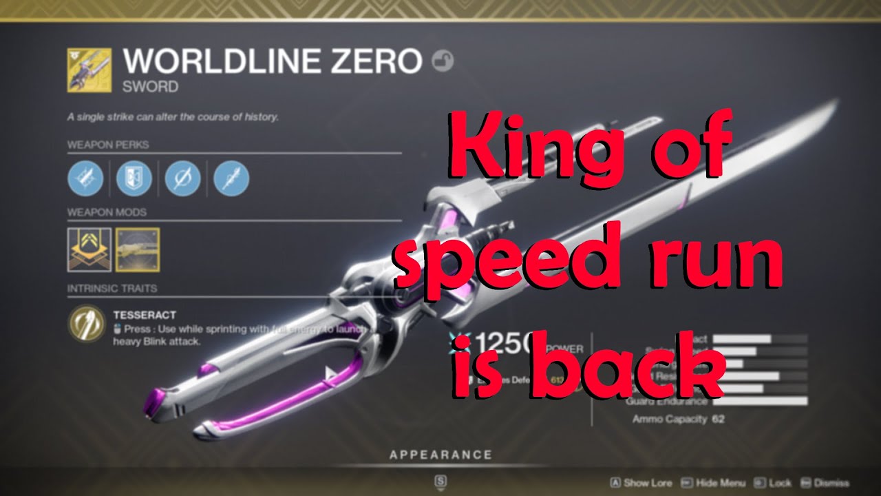 Destiny 2 | King of Speed run is back - YouTube