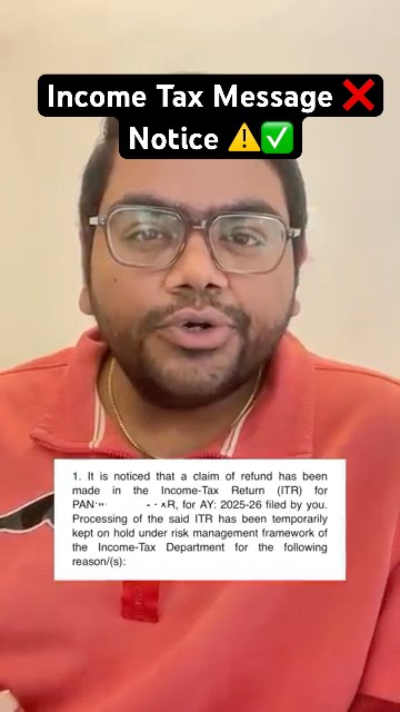 Income Tax Notice Message Sweet Warning ⚠️ ️ - YouTube
