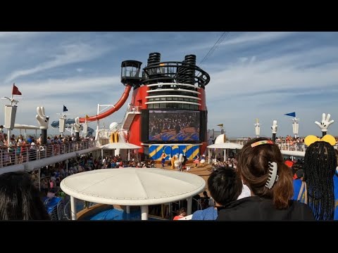 Disney Magic Sail a Wave party!!!! - YouTube