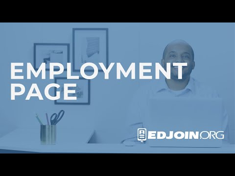 EDJOIN Application Process: Employment Page - YouTube