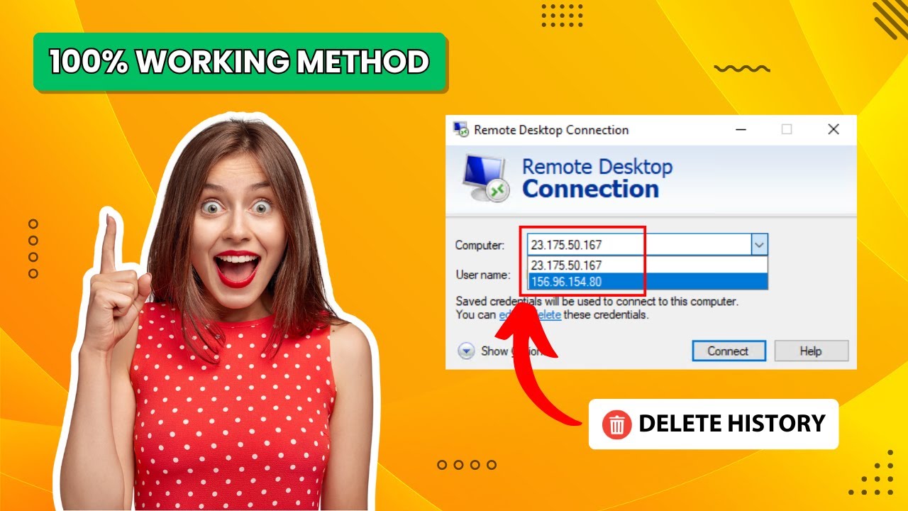 How To Quickly Clear RDP Connection History In Windows 10/11 - YouTube
