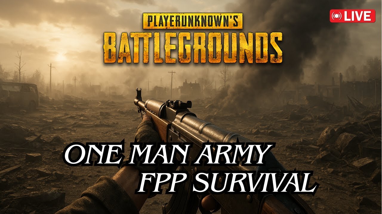 🔴 PUBG PC FPP LIVE | Solo Survival Challenge | One Man Army in Final ...