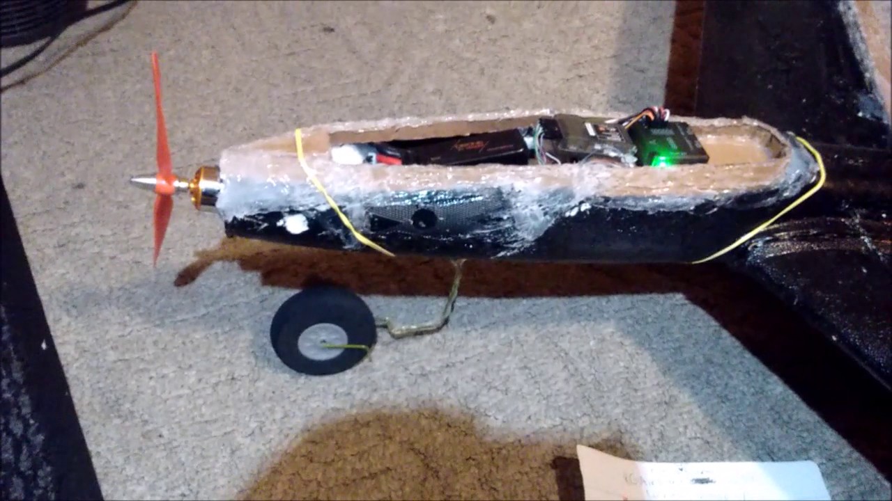 Styrofoam UAV Plane Build Part: 2 - YouTube
