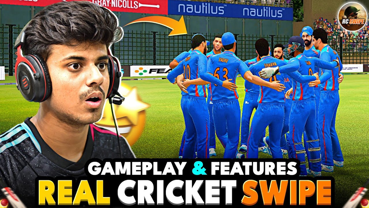 REAL CRICKET SWIPE GAMEPLAY & REVIEW - Real Cricket Swipe - YouTube