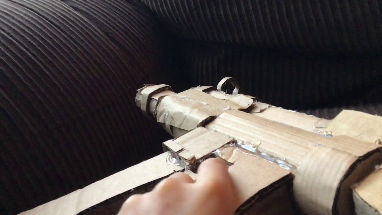 My Cardboard Fortnite SMG - YouTube