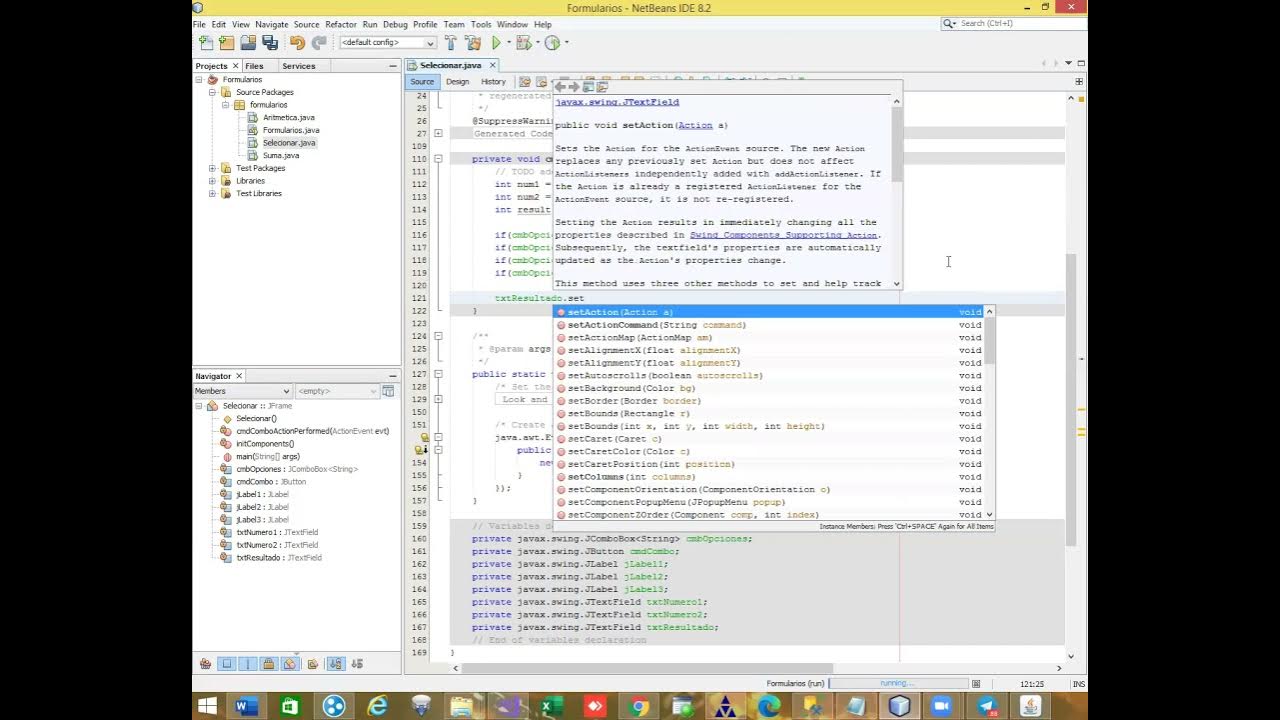 GUI - JFrame ( ComboBox, RadioButtons, CheckBox ) - YouTube