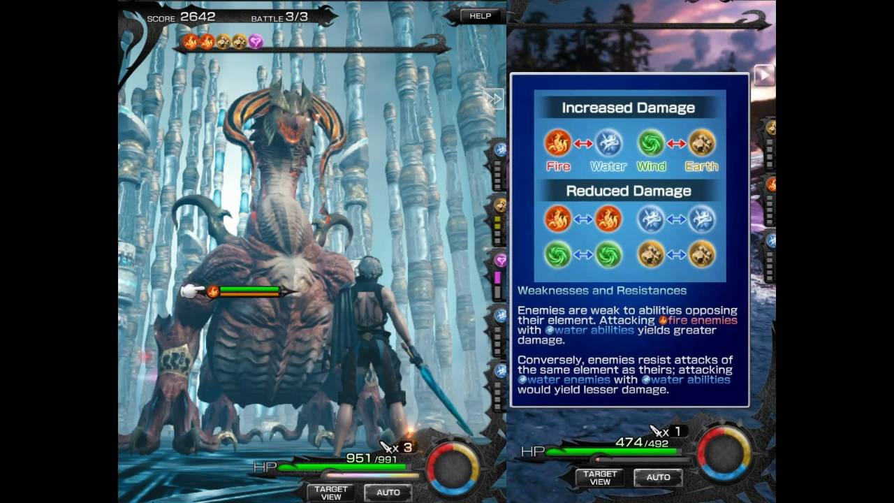 Mobius Final Fantasy Runic Temple Basement 1st Boss guide - YouTube