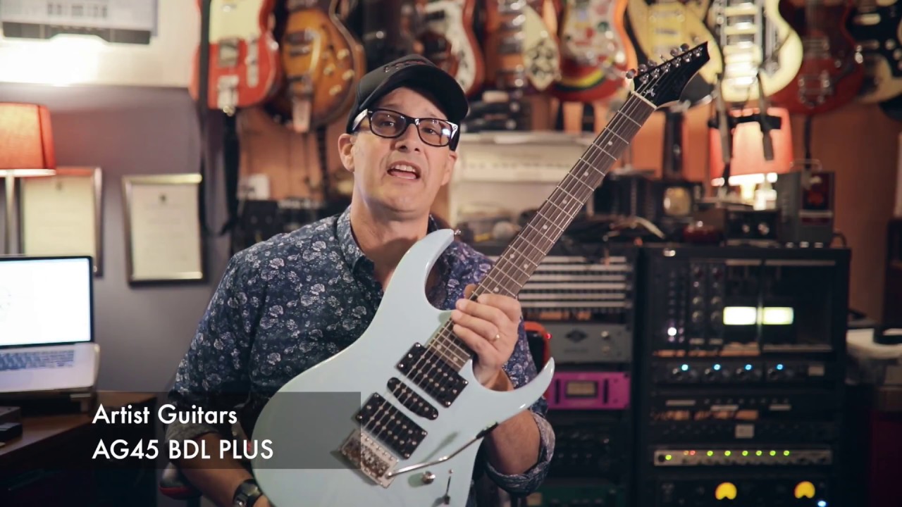 Artist AG45 Sonic Blue Electric Guitar Demo - YouTube