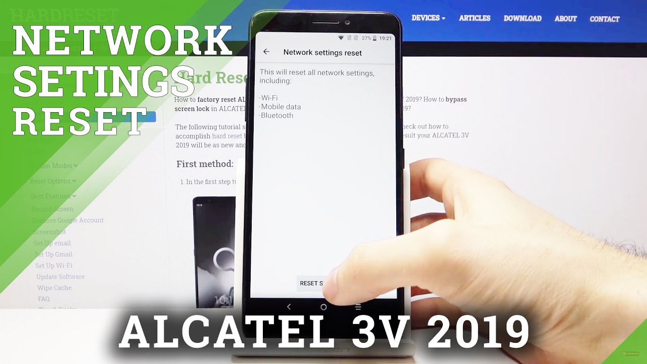 How to Reset Network Settings in ALCATEL 3V 2019 – Reset Connection ...