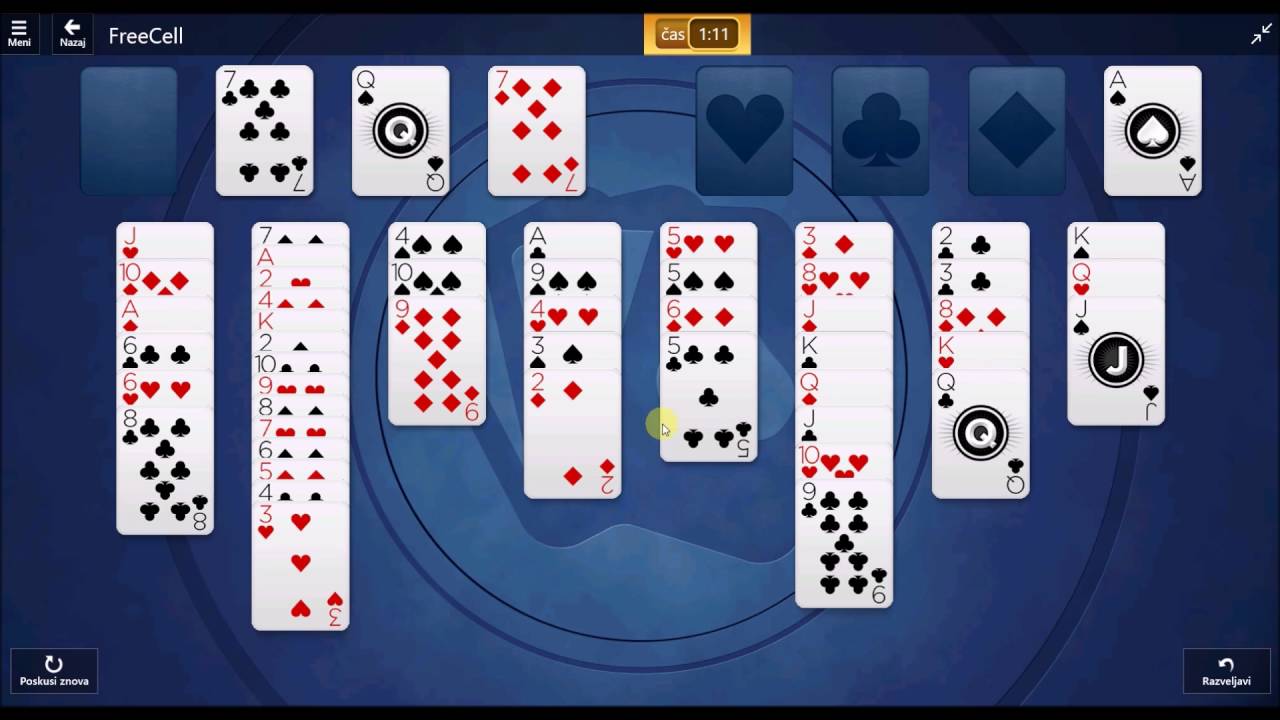 Microsoft Solitaire Collection - FreeCell September 7 2016 - YouTube