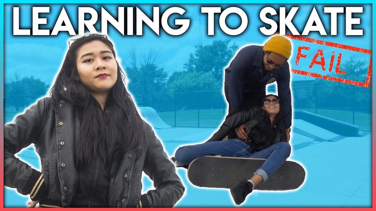Girl Learns Her First Skateboard Trick (MUST SEE) - YouTube