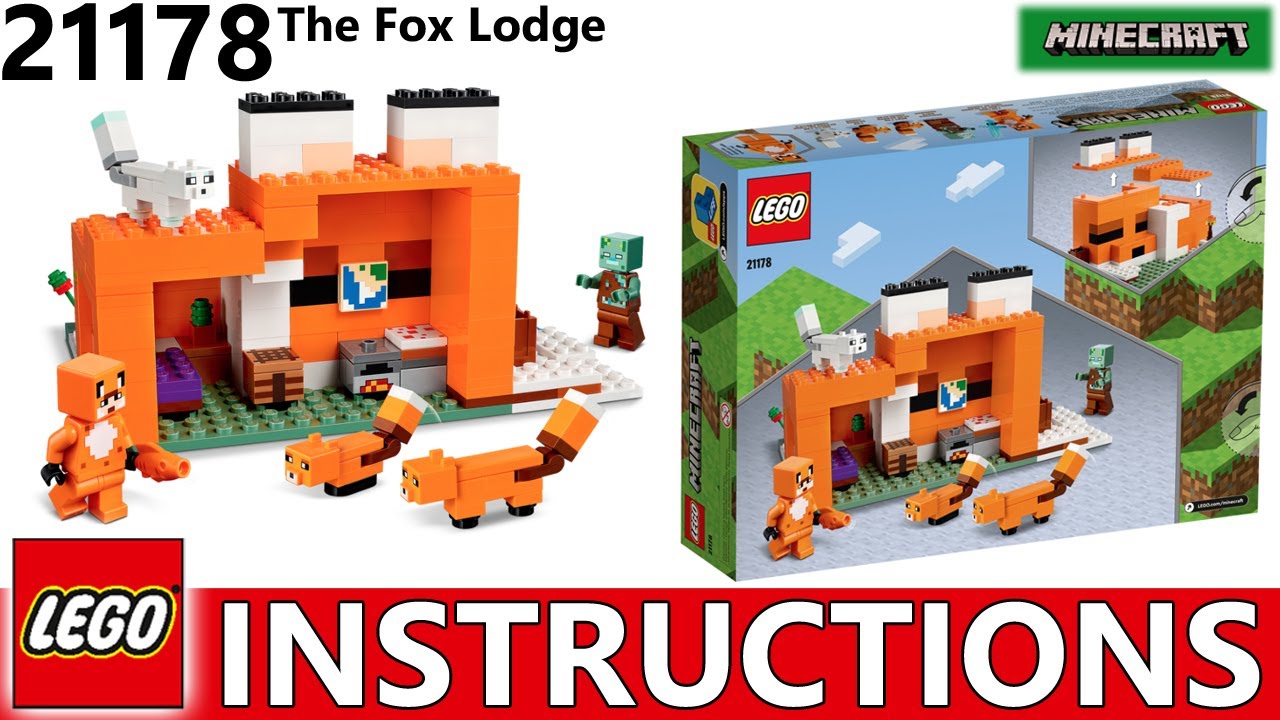 How to Build LEGO 21178 2022 | The Fox Lodge | MINECRAFT | LEGO ...