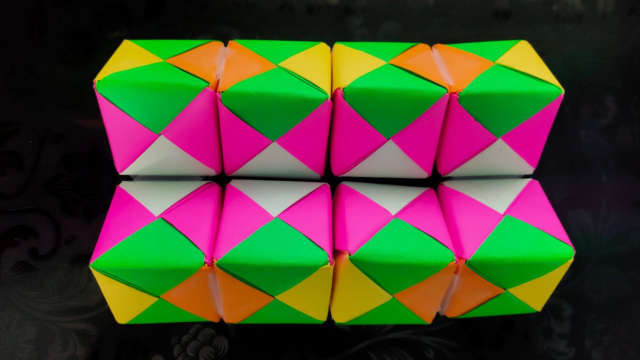 Kenny'D Origami, Modular - Infinite loop 3D cube - YouTube