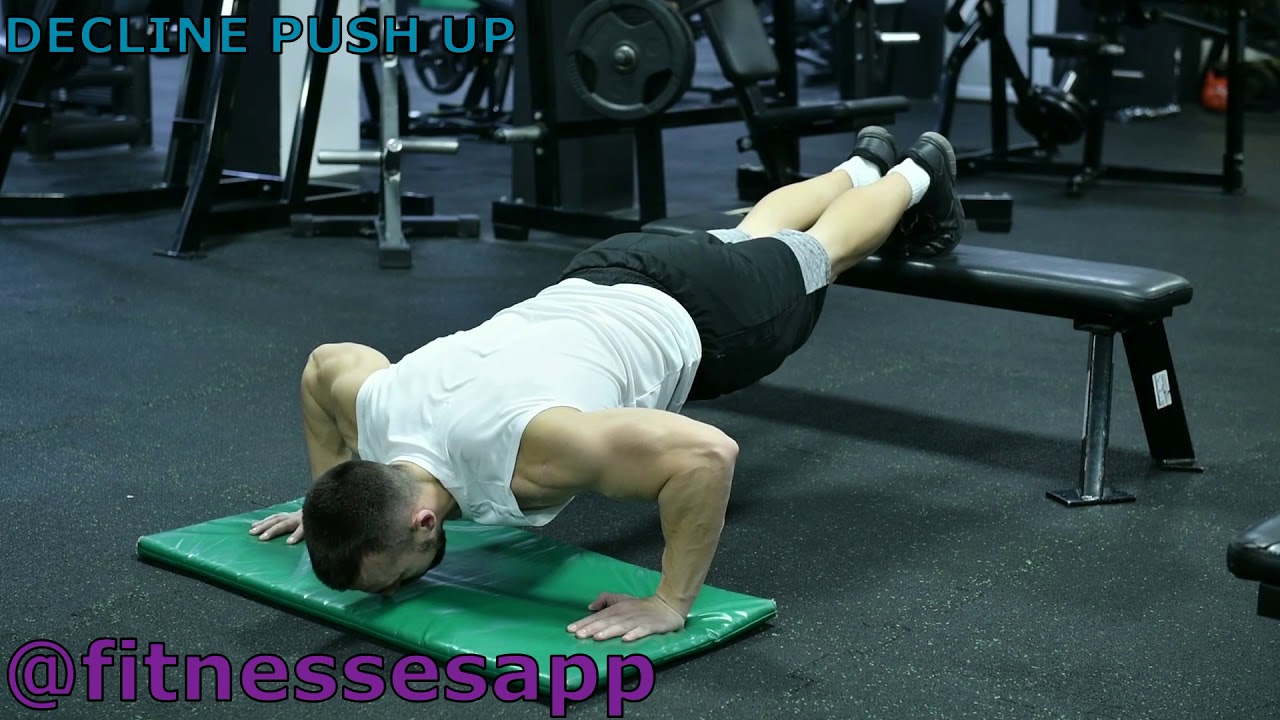Decline Push Up - YouTube