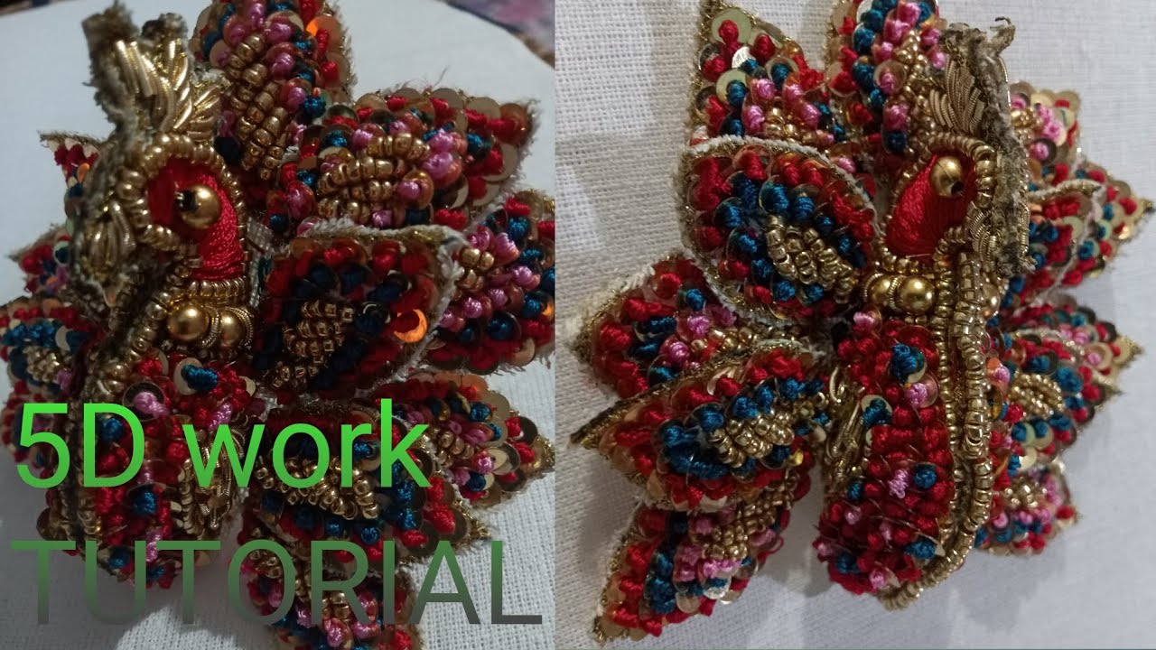 5D work Peacock design ll peacock designs ll #aariembroidery9.0 # ...