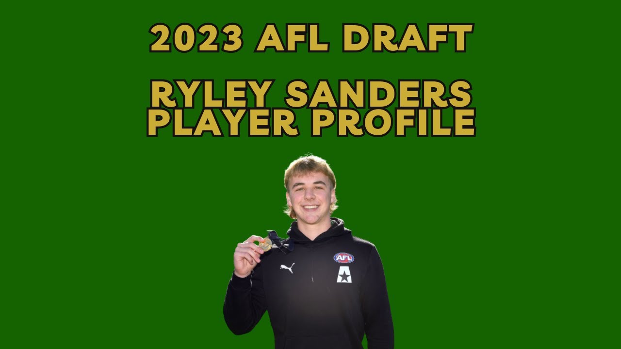 2023 AFL Draft - Ryley Sanders - Player Profile - YouTube