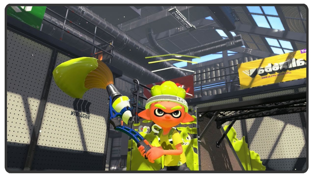 Splatoon 2 - Gameplay with Inkbrush (First DLC) - YouTube