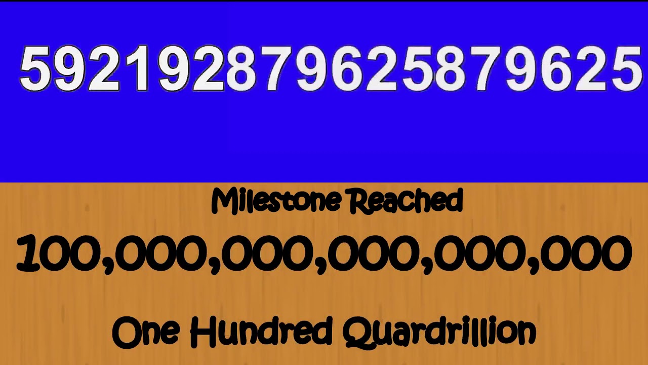 aaaaa... 1 to 1 decillion billion trillion in 5 seconds xd - YouTube