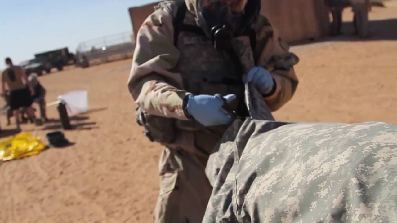 US Soldier doffing chemical gear - YouTube