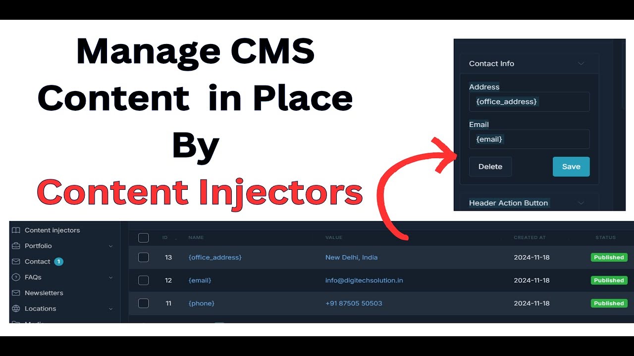 CMS Content in One Place with Content Injectors Plugin | Botble Plugin ...